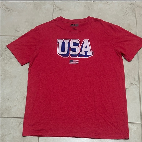MAD Engine | Shirts | Mad Engine Red Usa Flag Tee | Poshmark
